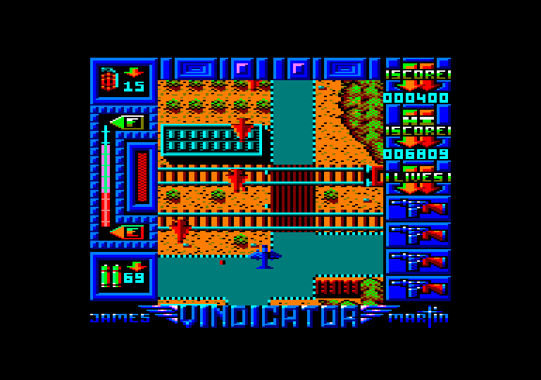 Vindicator (the) by Imagine Software edited by Ocean Software on Amstrad CPC (1988)